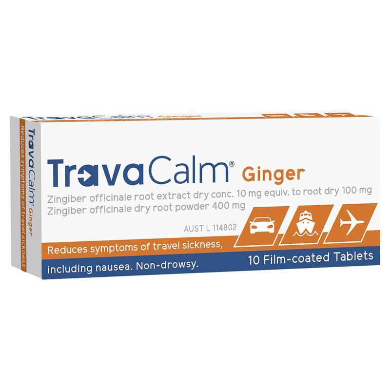 Travacalm Travel Sickness Natural Tablets 10 – craigiecommunitychemist